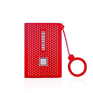 Portable SSD External Solid State Drives Silicone Protective Cover Designed for Samsung T7 (Silver)