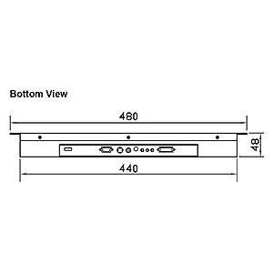 Crystal Image Technologies - Rackmount LCD Panel - 6U 17" 1920 X 1080 with VGA + HDMI Input, Part#RMP-161-F17, 3 Year Warranty