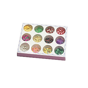 BinaryABC 3D Fruit Slices Nail Art Decorations Supplies Slime Slices(Fruit Style Random)