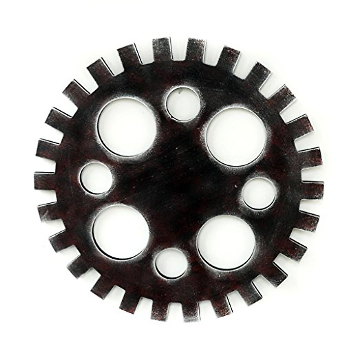 Homyl 40cm Antique Industrial Wooden Round Steampunk Gear Wall Hanging for Home Garden Coffee Shop Bar Pub Art Decor - 3#