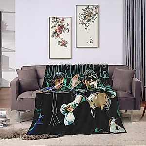 DUMIERTKL Junior Singer H Blanket Super Soft Flannel Fleece Throw Blanket Warm and Cozy for Couch, Sofa and Bed 50"x40"