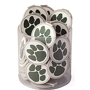 Mascot PAW Print School Spirit Bulk Bookmarks for Kids - RED Clip Over The Page 75 Pack - Bulk Bookmarks for Girls Boys. Perfect Student Incentives Prizes Classroom Rewards & Reading Awards!