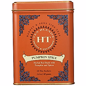Harney & Sons Pumpkin Spice Rooibos Tea 20 ct Sachet Tin