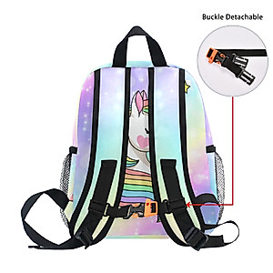 Backpack for Girls Boys Unicorn Galaxy Kindergarten Elementary School Bookbag Cute Book Bags