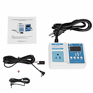 WILLHI WH1436H 110V Digital Air Humidity Controller with LCD Display High Accuracy Humidity Sensor & 118'' Power Cable, Humidification Mode & Dehumidification Mode+1pc Extra Sensor