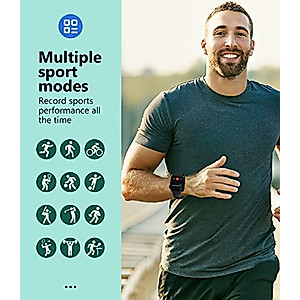 Smart Watch for Men Women with Bluetooth Call Answer/Dail,1.85'' HD Full Touch Screen Fitness Tracker, Smartwatch with Heart Rate Blood Oxygen Blood Pressure Sleep Monitor for Android and iPhone