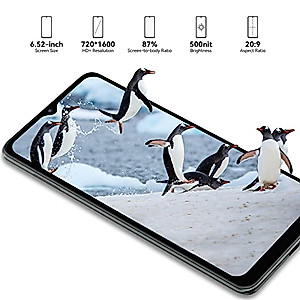 Unlocked Phones, Blackview A53 Unlocked Cell Phone(2023 New), 7GB RAM+32GB ROM/1TB Expand Android Phone, Android 12 Smartphone, 5080mAh Battery 10W Fast Charge, 6.5"HD+Display,3 Card Slots,Face Unlock