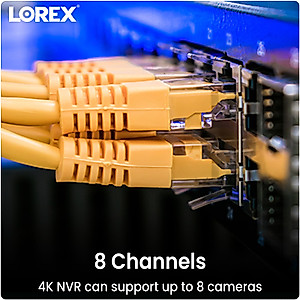 4K 8-Channel Wired DVR with Smart Motion Detection, Face Recognition and Smart Home Voice Control