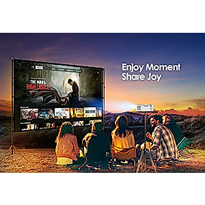 VIMGO 5G WiFi Projector, 9700LUX Native 1080P Projector, 220” Display Video Projector w Tripod, Portable Outdoor Projector for TV Stick, Video Games,HDMI/USB/AV/PS5, iOS Android Smartphone (X1)