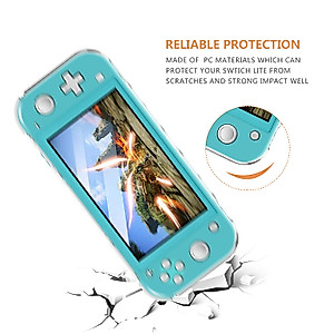 Switch Accessories Kit 13in 1 for Nintendo Switch Lite with Hard Cover Case, Screen Protector Tempered Glass, Switch Joystick Caps Cleaning Wipe, Cleaning Cloth