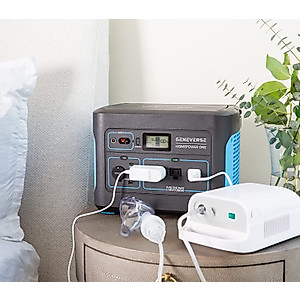 (Set of 2) Geneverse 1002Wh Portable Power Stations: 2X HomePower ONEs, Each With 8 Outlets (3X 1000W AC Outlets). Quiet, Indoor-Safe Backup Battery Power Generators For Home Devices WAREHOUSE DIRECT