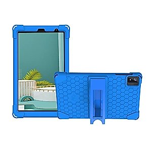Transwon Silicone Kids Case for DIALN X8 Tablet 8 Inch - Blue