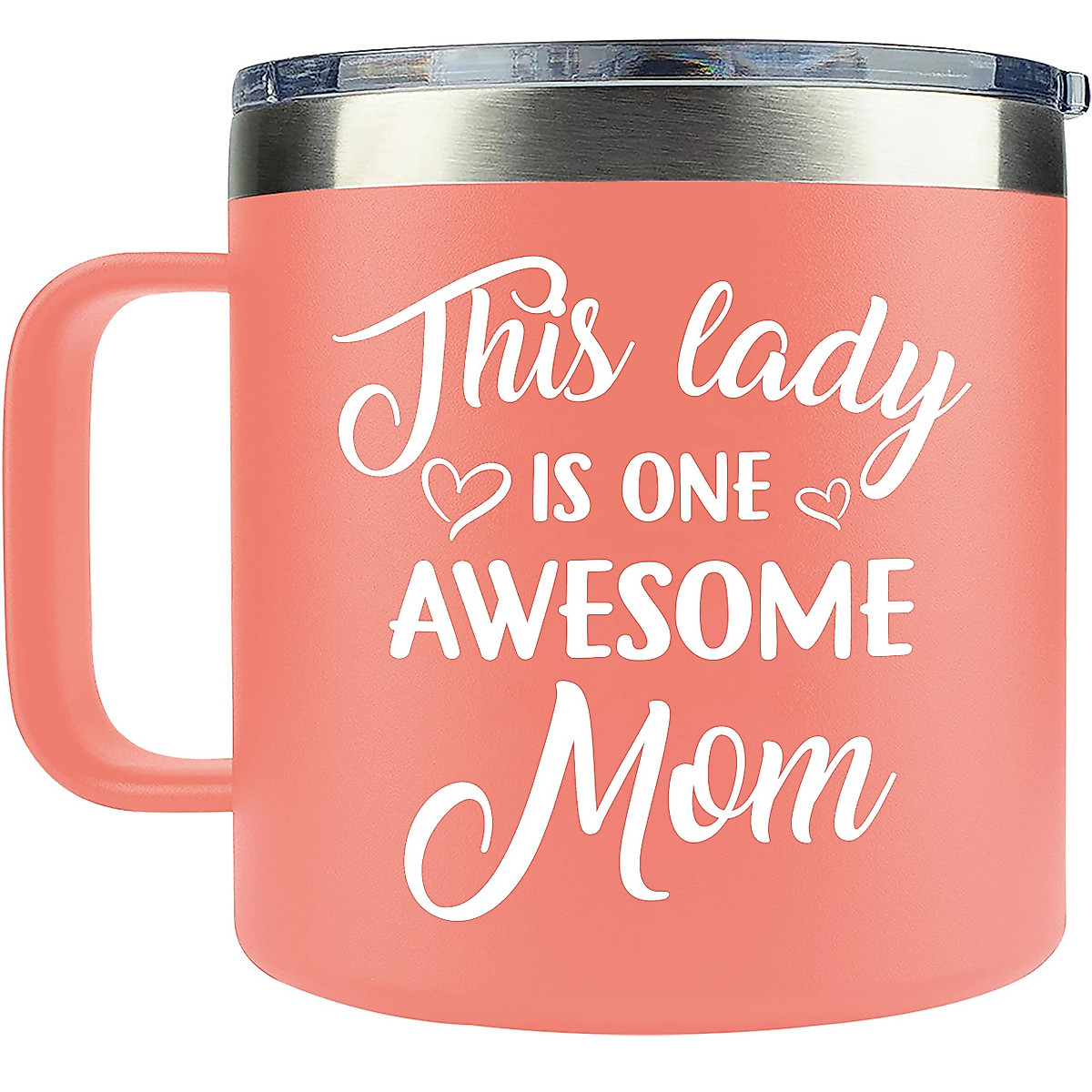 ZAZIKE Mothers Day Gifts for Mom, Women, Wife - Mothers Day Gifts from Daughter, Son - Gifts for Mom from Daughter, Son, Kids - Mom Gifts, Birthday Gifts for Mom, Mom Birthday Gifts, Mom Mug 14 Oz
