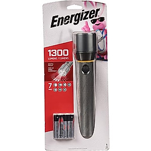 Energizer Vision HD Extra Performance LED Flashlight with Digital Focus, Durable and Bright Flashlight for Hurricane Supplies and Camping Gear, Flash Light with AA Batteries Included, Pack of 1