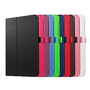 ZZOUGYY Tablet Cover for Amazon Kindle Fire 7 5th Generation(Model:SV98LN,2015 Release),Ultra Slim Folio Stand Lightweight Leather Case for Kindle Fire HD7 5th Gen 7" (Li-Dark Blue)