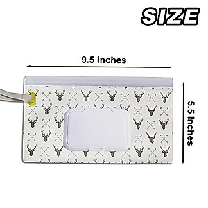 2 Pack Reusable Wipes Pouch Portable Wipes Dispenser Refillable Wipes Container Lightweight Travel Wipes Case Baby Wipes Holder for Diaper Bag