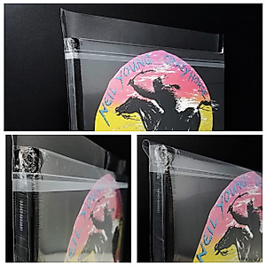 Medium Box Set Sleeves (x5) 2mil + Seal Up - Outer Plastic Resealable Poly Bags for 12" LP Vinyl Record Album Boxset (+1 Free Dj Magnet)