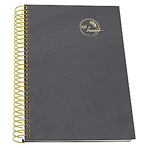 Yansanido Large Spiral Notebook, 5 Pcs B5 Thick Paper Hardcover 7mm College Ruled 5 Colors 150 Sheets -300 Pages Journals for Study, Work, Travel and Notes (5 Color)