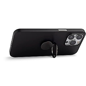 totallee Phone Ring Grip, Finger Holder Rotating Stand Kickstand - Compatible with iPhone and Galaxy (Gunmetal)