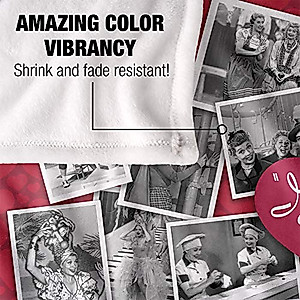 Trevco I Love Lucy Time After Time Silky Touch Super Soft Throw Blanket 36" x 58"