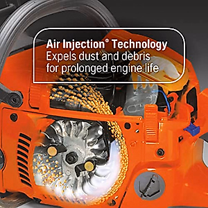 Husqvarna 135 Mark II Gas Chainsaw, 38-cc 2.1-HP, 2-Cycle X-Torq Engine, 16 Inch Chainsaw with Automatic Oiler, For Wood Cutting and Tree Pruning