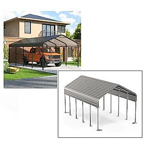 Canopy Fittings 1-3/8" High Peak Carport Connectors Set for Shelter Deck Shed Frame 6, 9, 12, 15 Legs, 6/Pack (3-Way Galvanized)
