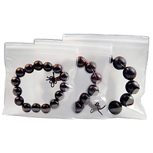 5.9mil Clear Jewelry Anti Oxidation Bag Zipper Lock Clarity Packet for Zip Resealable Closure Lock Pouch Plastic Grip Seal Pack for Bracelet Rings Earrings (30, 2.75x4.3 inch)