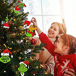Christmas Tree Decorations - 30PCS Grinch Christmas Tree Hanging Ornament Holiday Xmas Ornaments Christmas Decorations Indoors Home Decor
