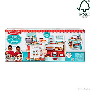 Melissa & Doug Wooden La Patisserie Bakery (39 Pieces) - FSC Certified