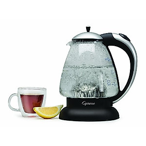 Capresso 259.04 H2O Plus Water Kettle, Matte Silver, 48-Ounce