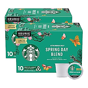 Starbucks K-Cup Coffee Pods Spring Day Blend, 10 CT (Pack of 2)