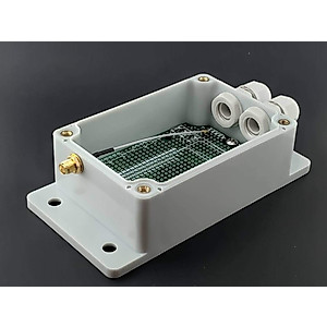 qBox DIY IOT Enclosure Kit (One SMA), IOT Enclosure for Arduino MKR Feather ESP32 Cellular LoRa WiFi Board, Waterproof IP65 Enclosure with Glands, prototyping PCB and SMA Connector