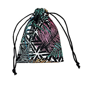 Rollooo 4 Pcs 11 x 15cm Velvet Drawstring Bags Rainbow Jewelry Pouches Black Lining Inside