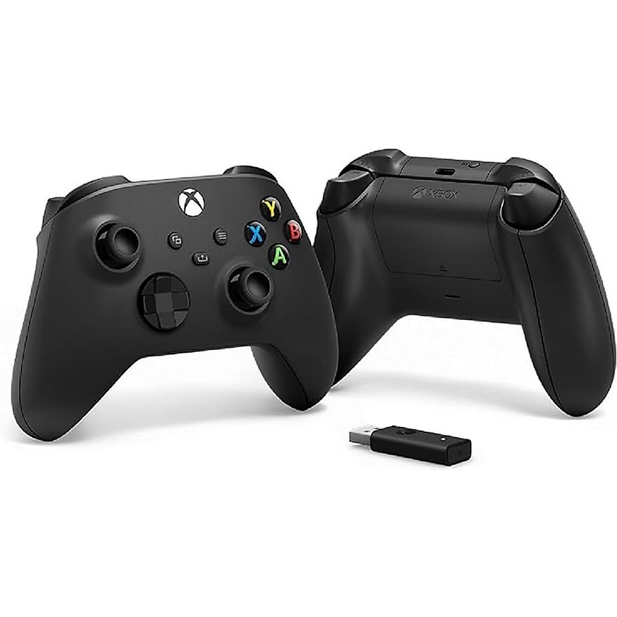 Xbox Wireless Controller Carbon Black + Wireless Adapter for Windows (Xbox Series X/S)
