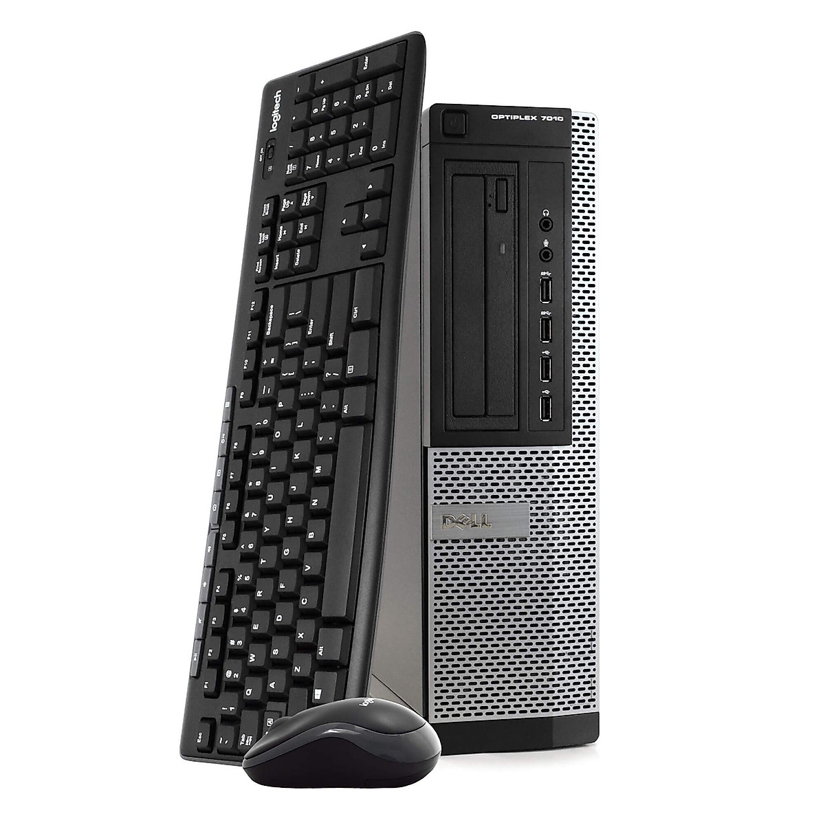 Dell OptiPlex 7010 PC Desktop Computer, Intel i5-3470 3.2GHz CPU, 16GB RAM, 512GB SSD, Windows 10 Home, 24 LCD Monitor, Wireless Keyboard & Mouse, DVD, New 16GB USB Flash Drive, USB WiFi (Renewed)