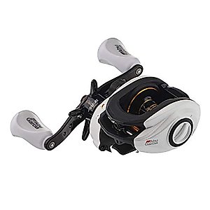 Abu Garcia Max Pro Low Profile Baitcast Reel, Size LP (1539728), 7 Stainless Steel Ball Bearings + 1 Roller Bearing, Synthetic Star Drag, Max of 15lb | 6.8kg, Multi