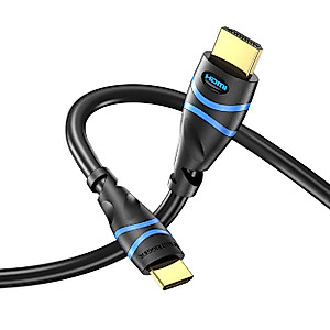 BlueRigger Mini HDMI to HDMI Cable (6FT, 4K 60Hz HDR, Bidirectional High Speed HDMI 2.0 Cord, Ethernet, Audio Return) - Compatible with DSLR Camera, Camcorder, Graphics/Video Card, Raspberry Pi Zero W