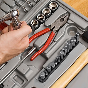 Kigley 20 Pcs 12 Holes Hex Shank Bit Holder Screwdriver Head Storage Case Drill Bit Organizer Plastic Drill Bit Case Drill Bit Storage Fit for 1/4 Inch Hex Shank (Black)