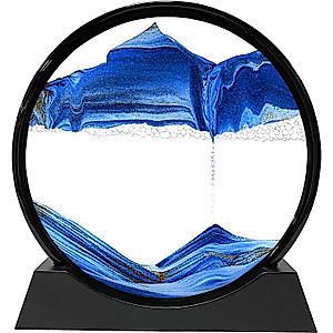 10" Moving Sand Art Liquid Motion Moving Sand Art Decor Moving Sand Art Picture Sand Art Maker Sandscape Moving Sand Picture 3D Quicksand Decor Sand Art Moving Sand Art Lamp 3d Color Quicksand Decor