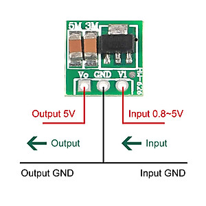 AITRIP 10PCS DC-DC Boost Converter Module,1.5V 1.8V 2.5V 3V 3.3V 3.7V 4.2V to 5V DC-DC Step Up Power Module Voltage Boost Converter Board 0.9-5V to 5V