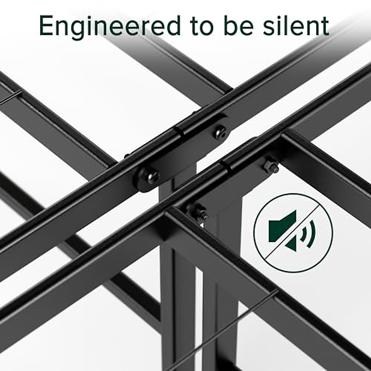 ZINUS SmartBase Heavy Duty Mattress Foundation, 14 Inch Metal Platform Bed Frame, No Box Spring Needed, Sturdy Steel Frame, Underbed Storage, Full