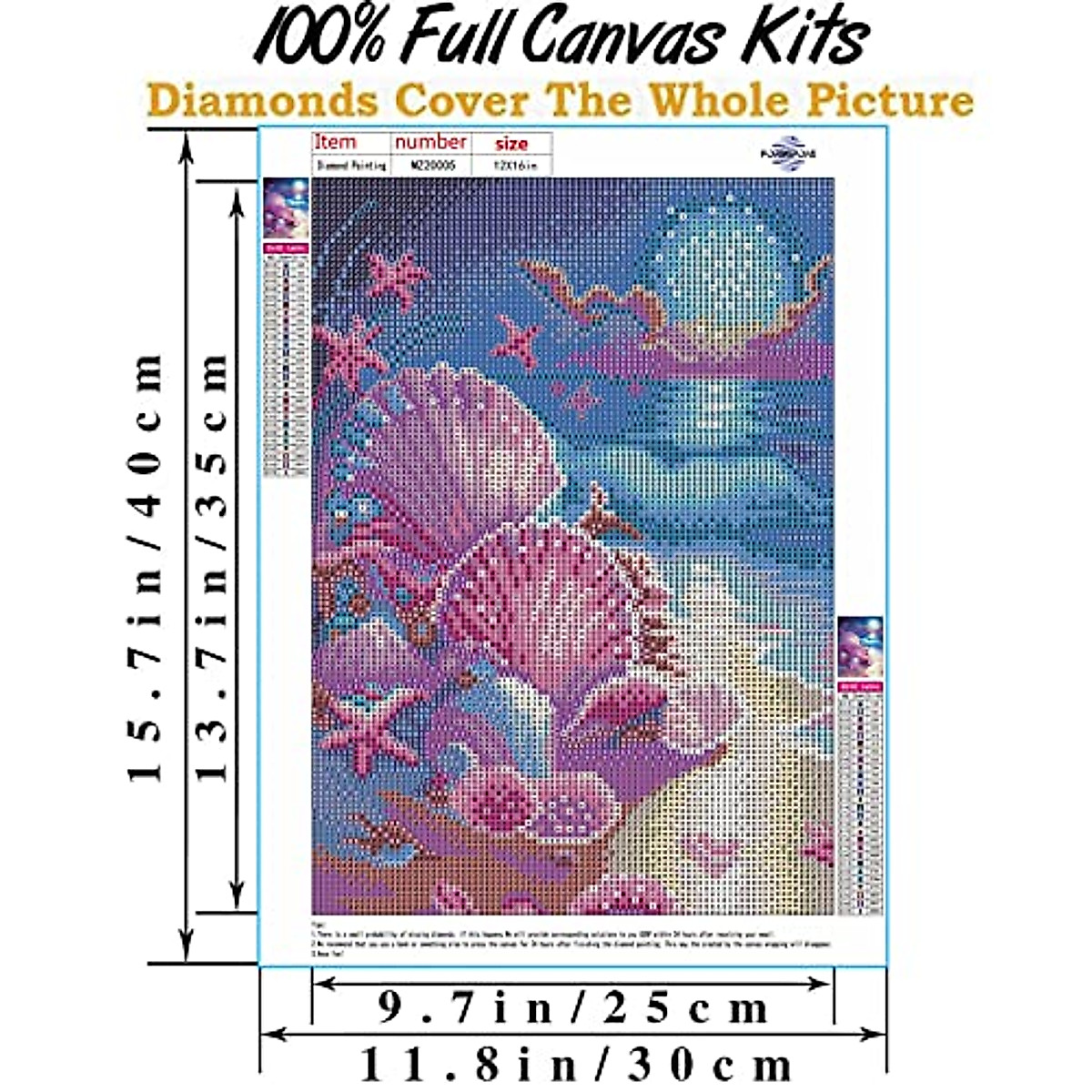 Pormipone Diamond Painting Kit for Adults,Diamond Art Kits,5D Diamond Painting Kit Full Drill Round for Wall Decor,Gift(12x16)