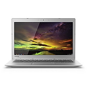 Toshiba CB35-B3330 13.3 Inch Chromebook (Intel Celeron, 2GB, 16GB SSD, Silver) (Renewed)