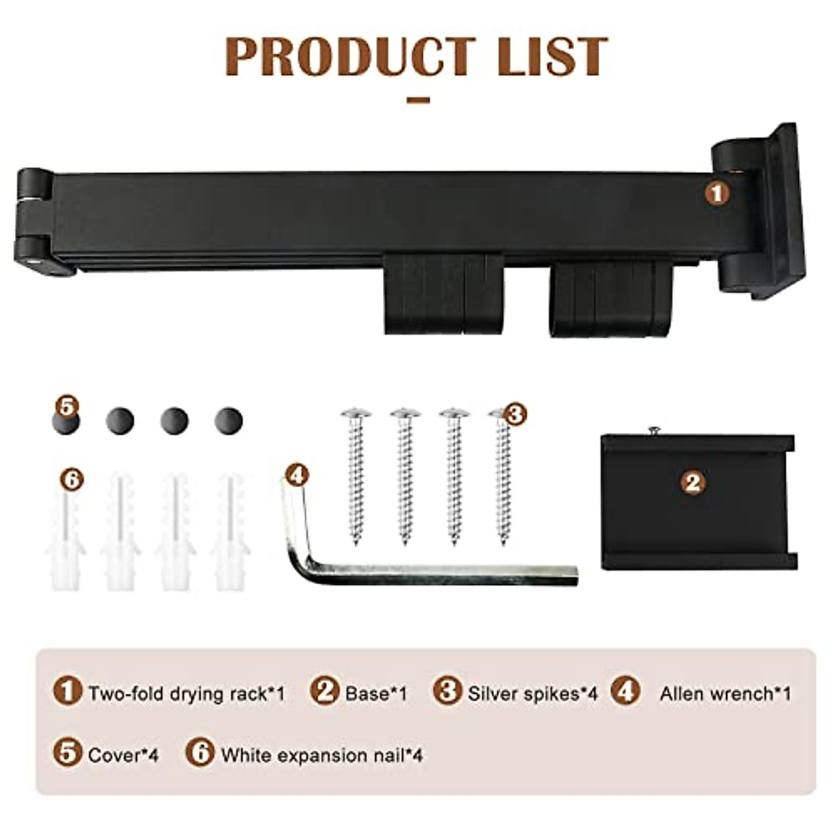 Clothes Drying Rack, Wall Mounted Clothes Hanger Collapsible Clothes Dry Racks with 12 Clothes Pegs for Balcony Mudroom Bedroom (90cm)