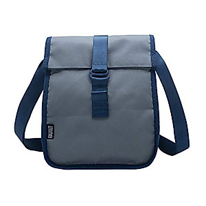 BUILT Crosstown Stain Resistant Insulated Lunch Bag with Adjustable Shoulder Strap Citadel 5269922