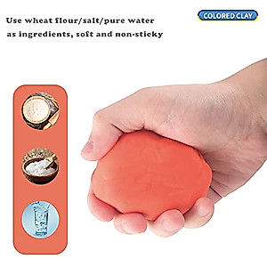 2 in 1 Dinosaur Playdough Toys, Creations Set of Dino Color Dough Toys, Parent-Child Interaction Game Playset for 3 4 5 6 Years Old Boys Girls Kids Birthday Yellow