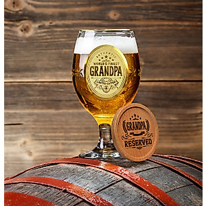 Kies®GIFT Gifts for Grandpa Beer Glass Personalized Gift Grandpa Gifts Grandparents Gift Ideas Great Grandpa Gifts
