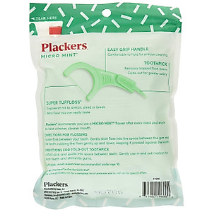 Plackers Micro Mint Freshens Breath, Mint, 90 Count