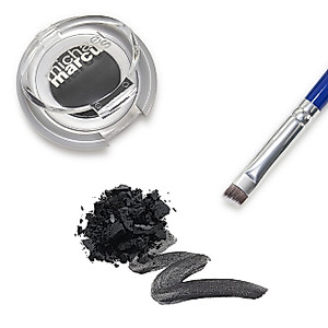 michael marcus Cake Eyeliner & Brush - 2 Piece Water Activated Dry Pressed Eyeliner & Professional Brush - Long-Lasting, Vibrant Color, Smudge Resistant - Cruelty Free Paraben Free (Kohl)