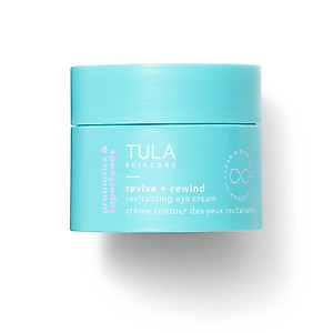 TULA Skin Care Revive & Rewind Revitalizing Eye Cream - Smooth Fine Lines, Dark Circles & Puffiness, 0.5 oz.
